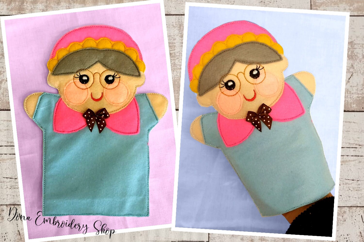 Grandma Puppet ITH Machine Embroidery Design Embroidery - Etsy