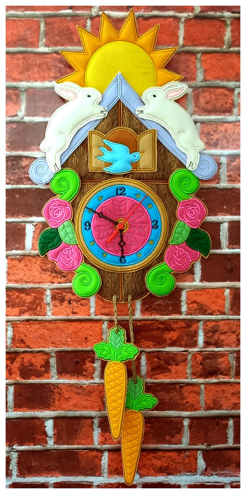 Easter Cuckoo Clock ITH - Machine Embroidery Design, Embroidery ...
