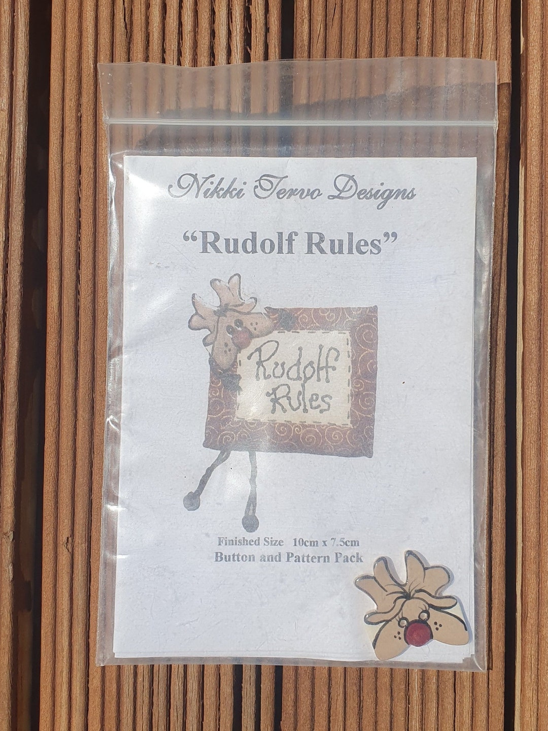 Rudolf Rules by Nikki Tervo Designs - Etsy