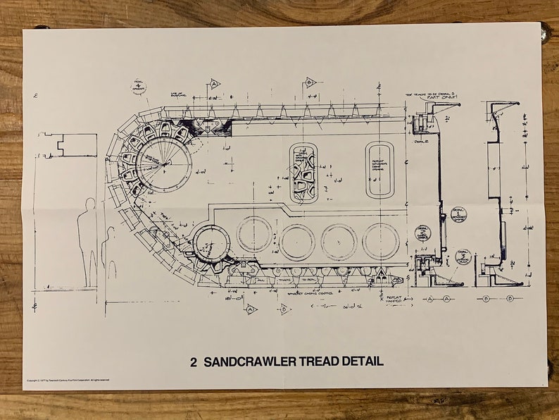 1977 Star Wars Original Complete Set of 15 Blueprints MINT Blue Prints ...