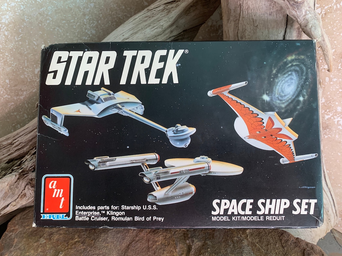 1989 AMT/ERTL Star Trek Space Ship Set Model Kit (1:1600 Scale ...