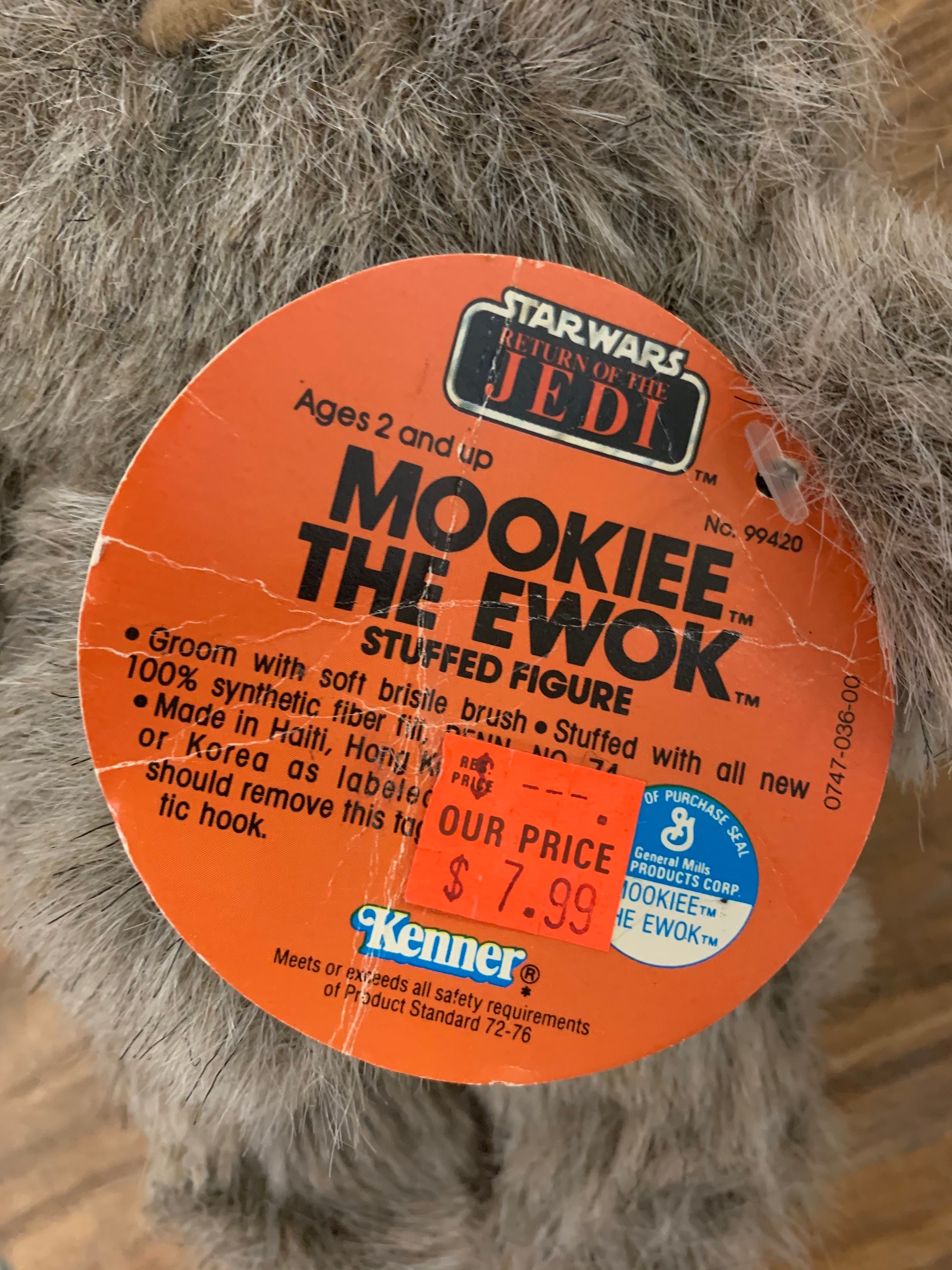 1983 Kenner Mookiee el Ewok etiquetado / Mint Star Wars Plush | Etsy