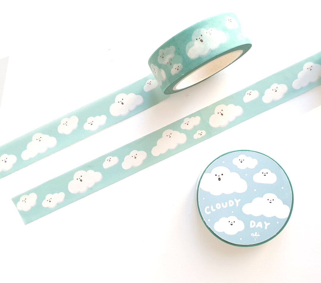 Cloudy Day Cloud Washi Tape, Bullet Journal Diaries Planner ...