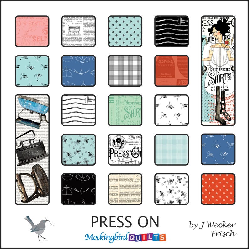Press on Large Patch PANEL by J Wecker Frisch - Etsy