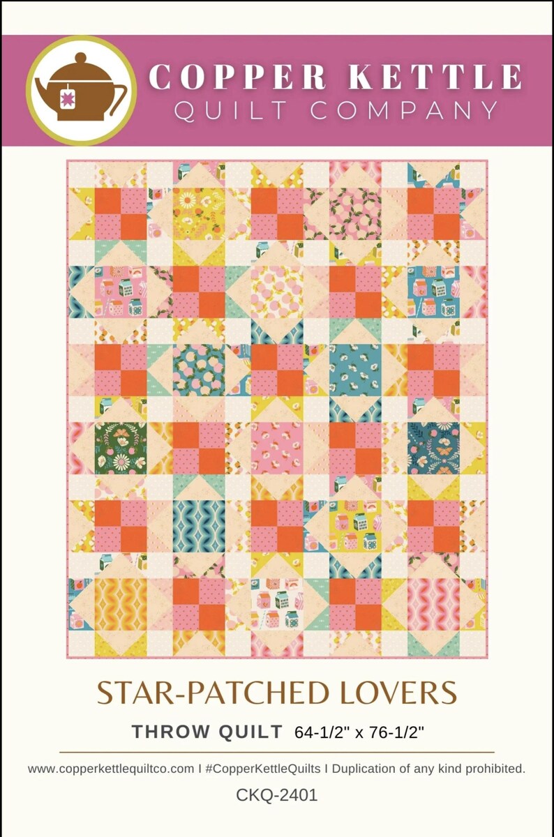 Star-patched Lovers Paper Quilt Pattern by Sarah Sumbera - Etsy