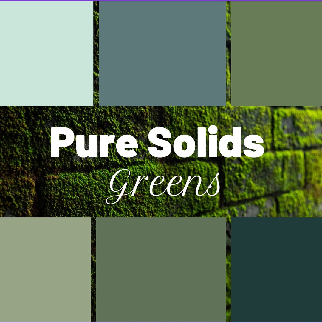 Pure Solids GREENS by Art Gallery Fabrics - Sold by the Half Yard - Etsy