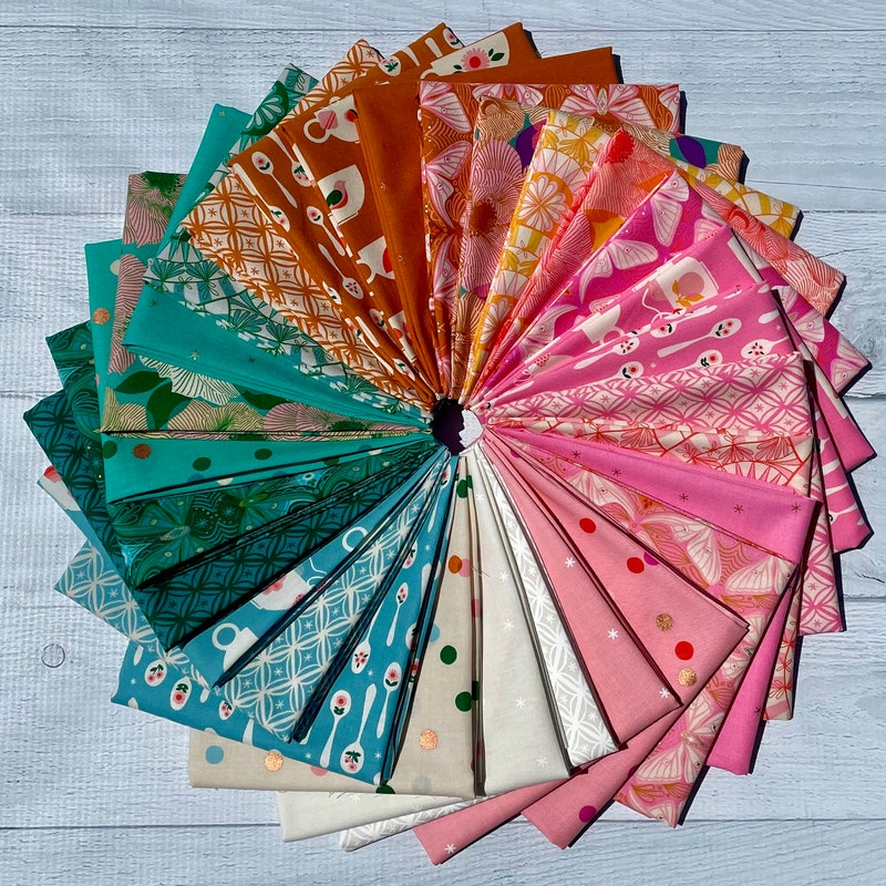 Melody Miller Ruby Star Fabric - Etsy