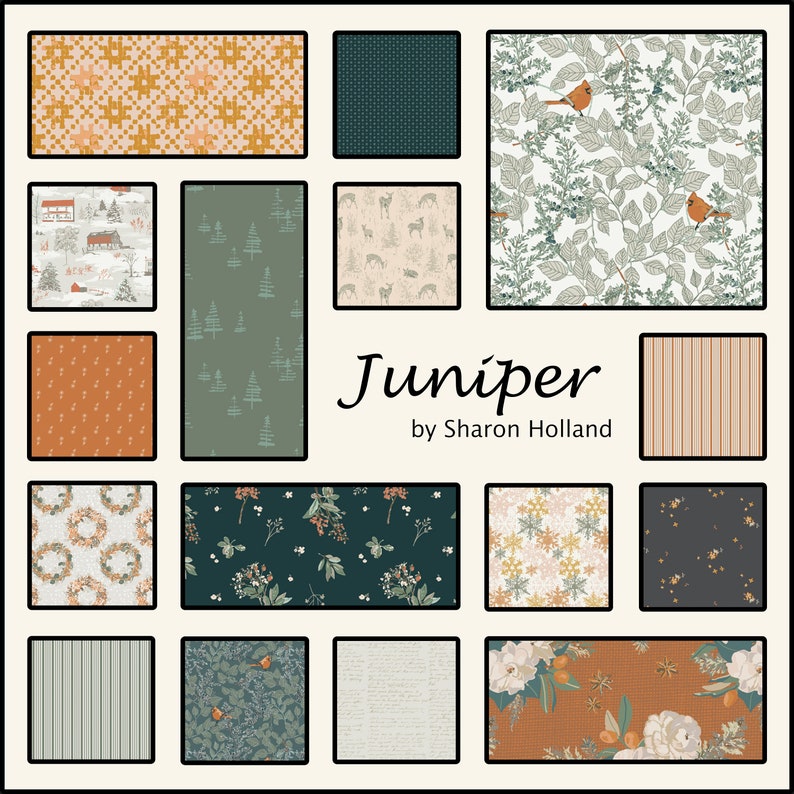 Juniper 16pc Fat Quarter and Half Yard Bundles by Sharon Holland - Etsy