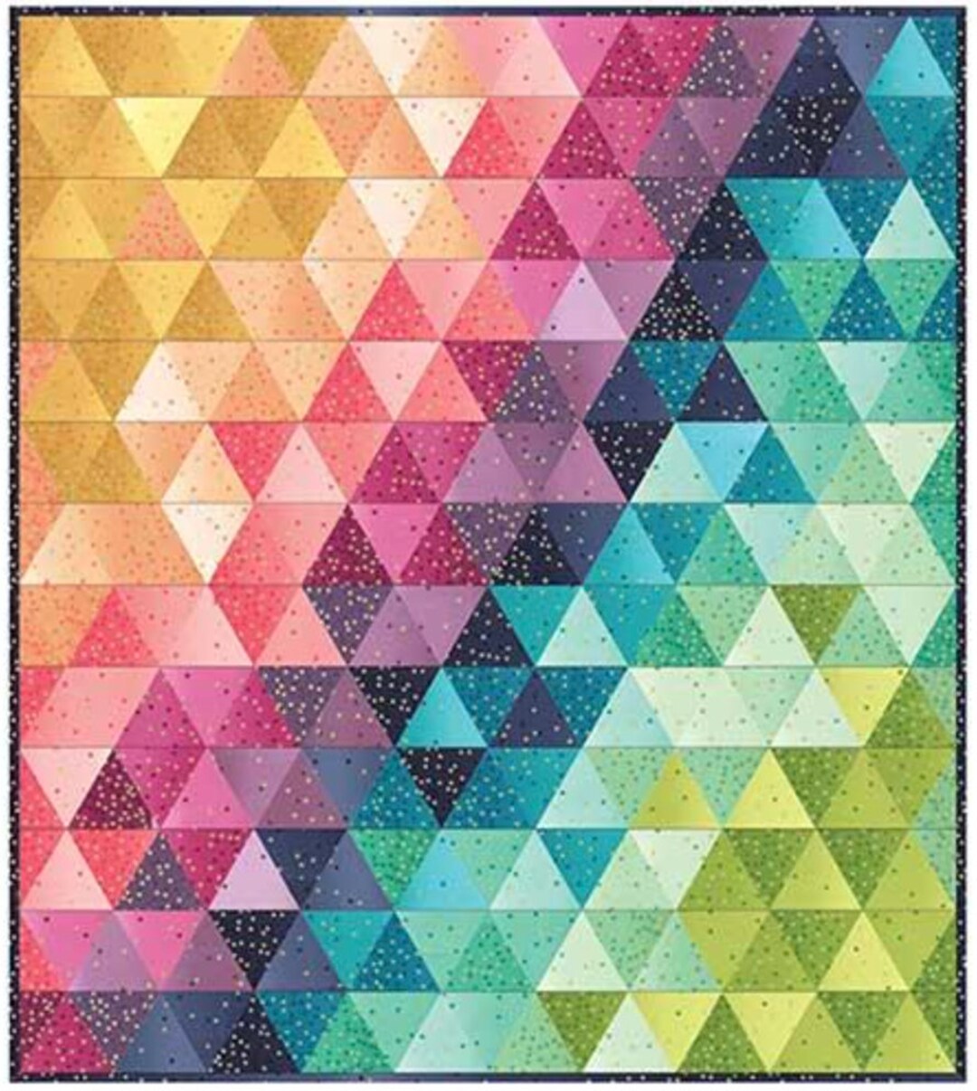 Ombre Triangles Paper Quilt Pattern by Vanessa Christenson - Etsy