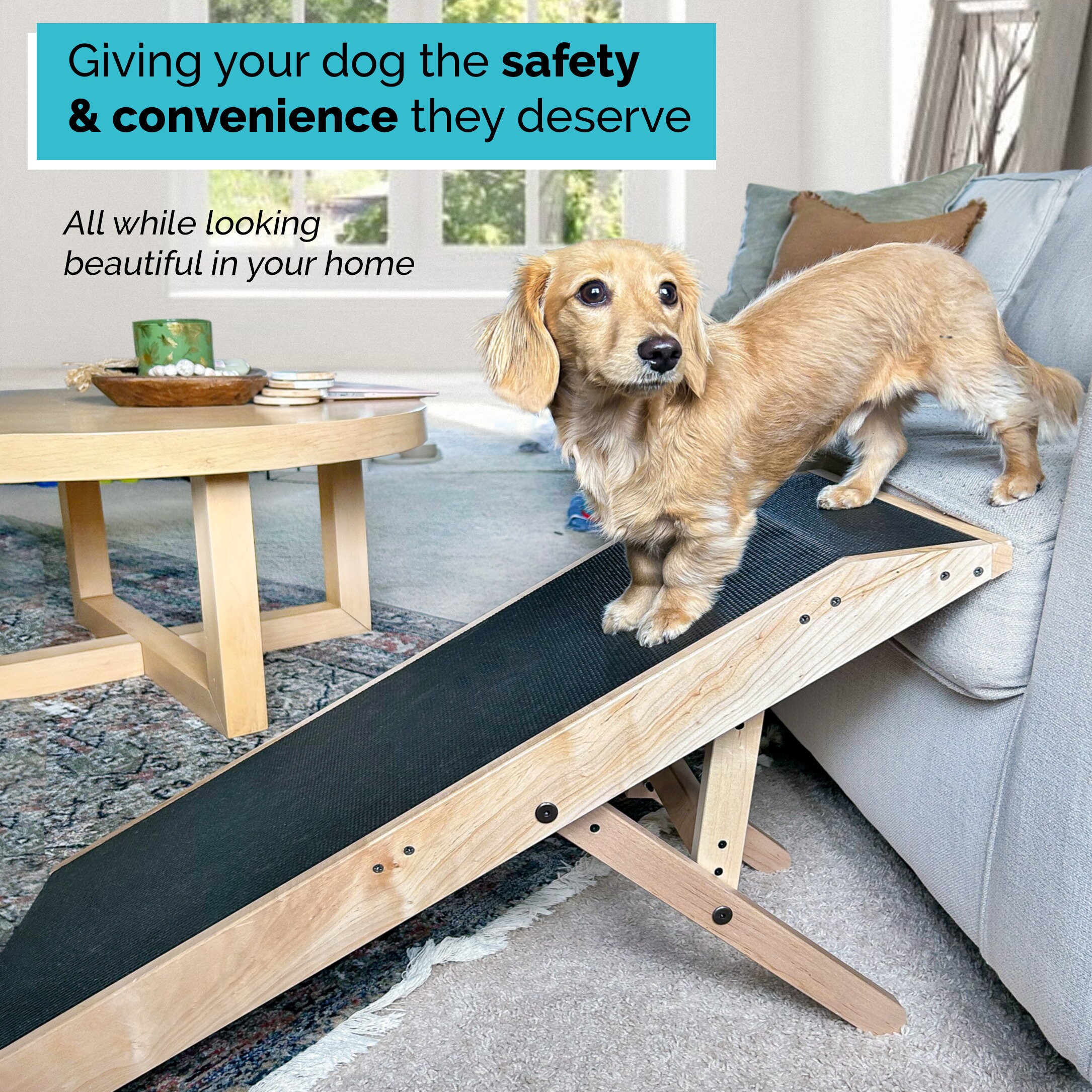 Doggoramps Solid Hardwood Dog Ramp for Couch Adjustable - Etsy UK