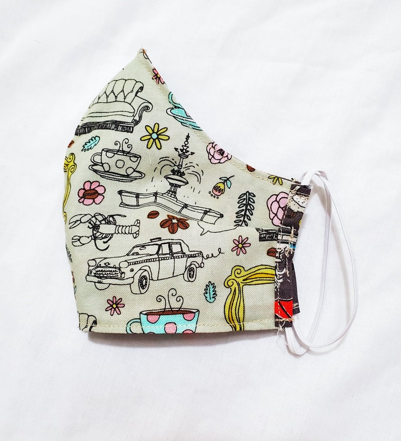 Reversible Friends Tvshow Face Mask-friends Face Mask-non | Etsy