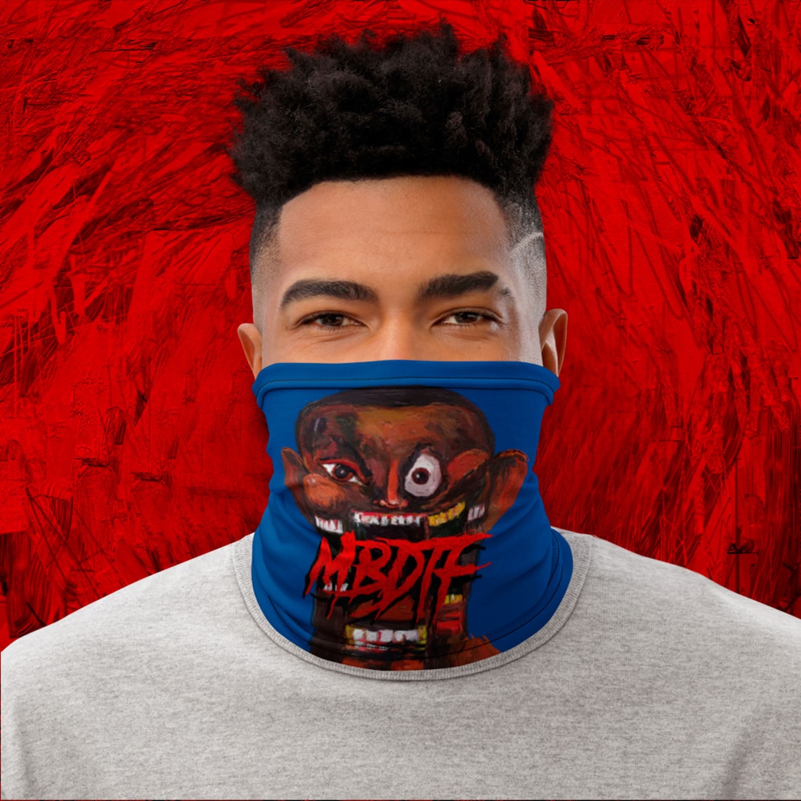MBDTF Face Mask, Kanye West 2020, Fanart Print, Album Cover Art, Face ...