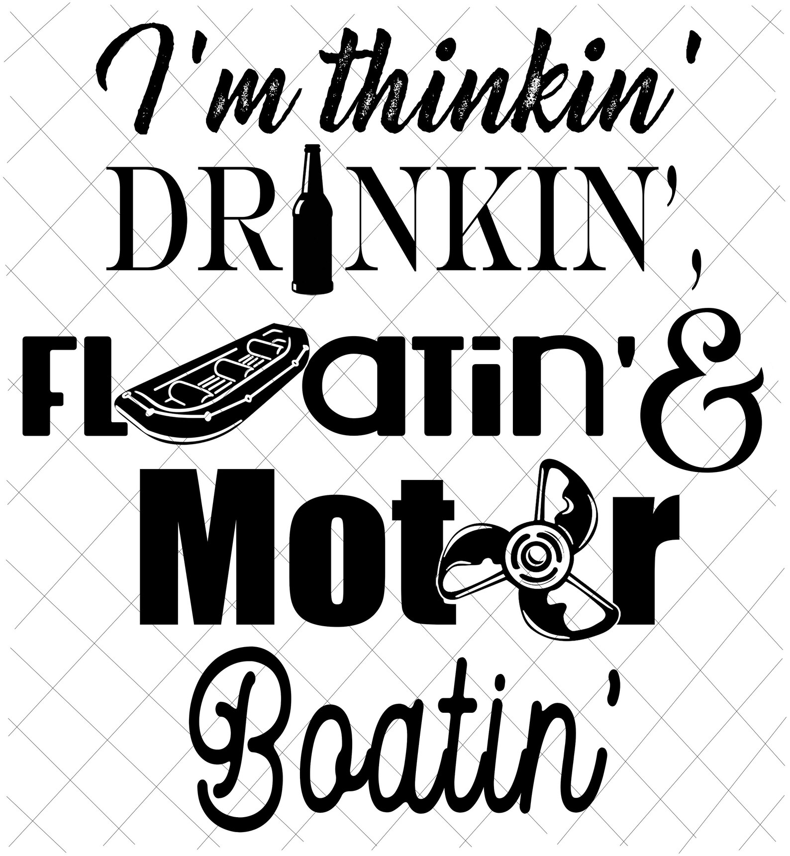 Thinkin' Drinkin' Floatin' Motor Boatin', Floating, Group Shirts ...