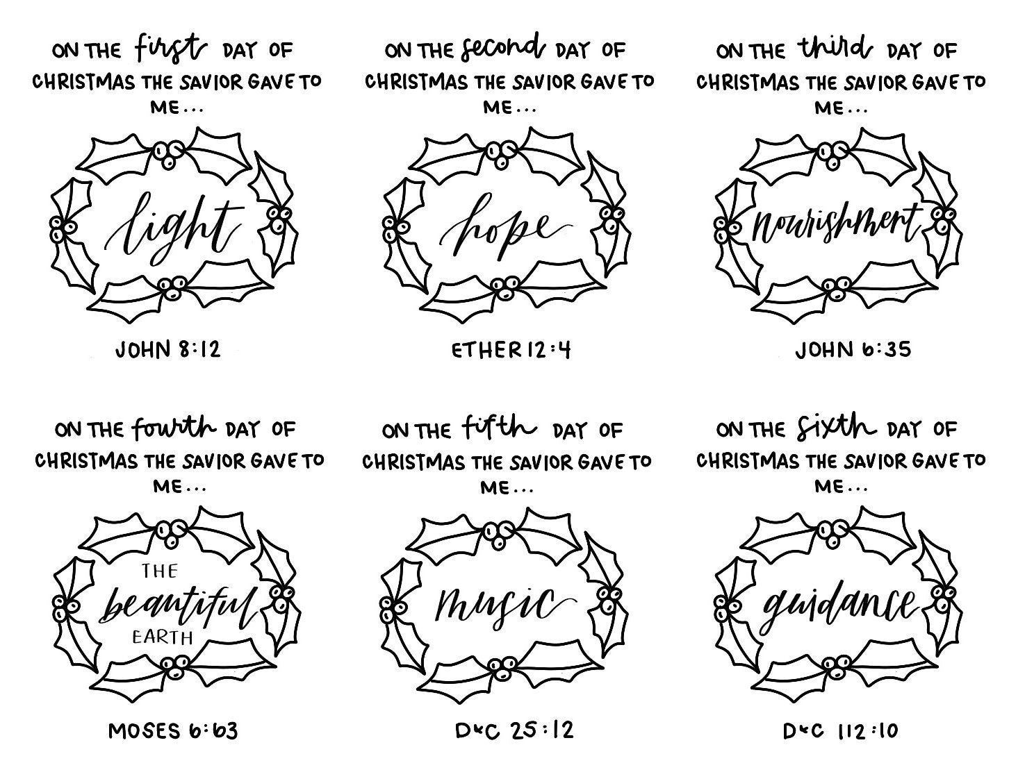 12 Days of Christmas // Savior Version // Bible // Christmas - Etsy