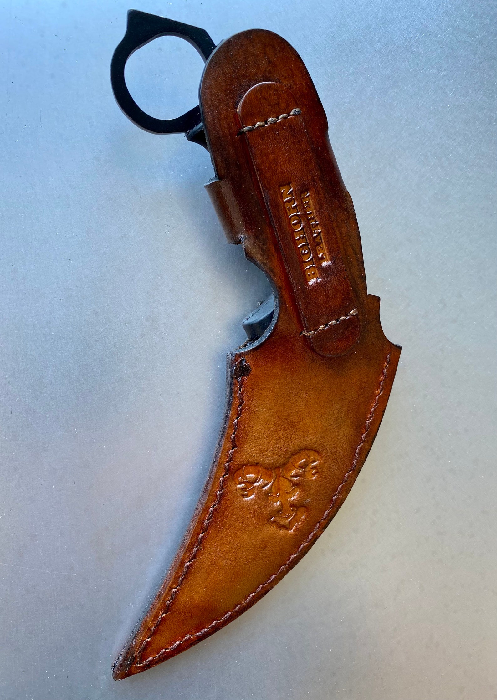 Leather Sheath for Karambit Style Knife. - Etsy