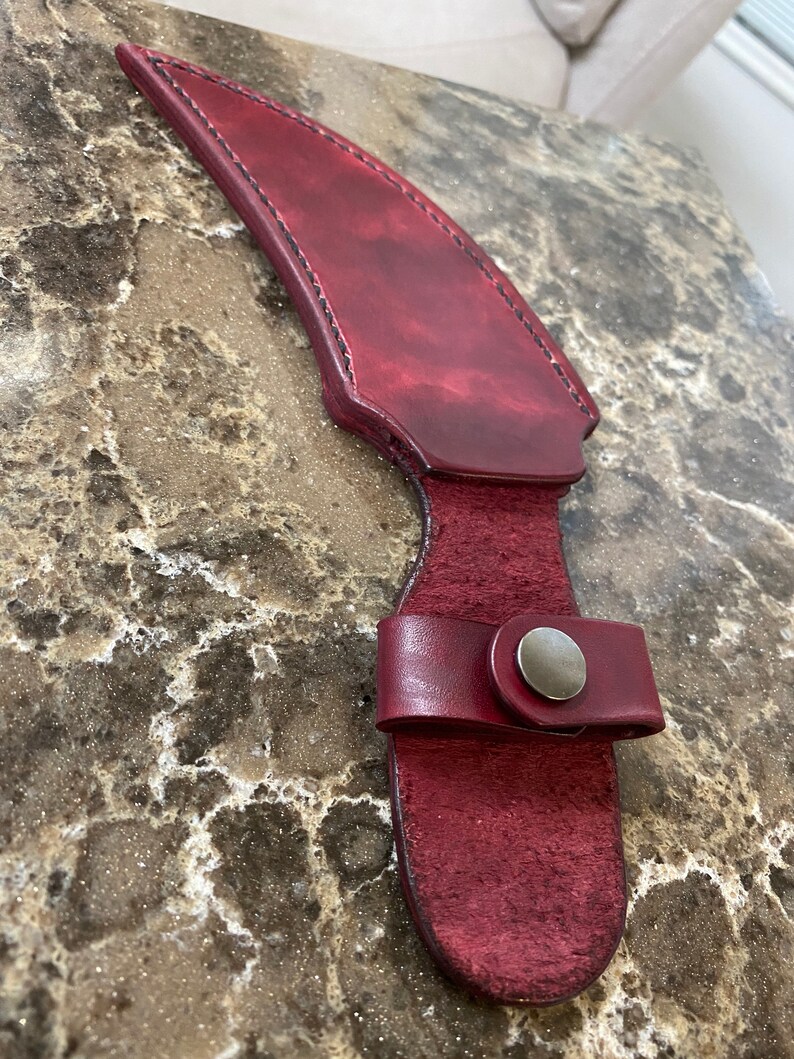 Tactical Knife Sheath Built for Karambit Knife Using Full Grain Leather ...