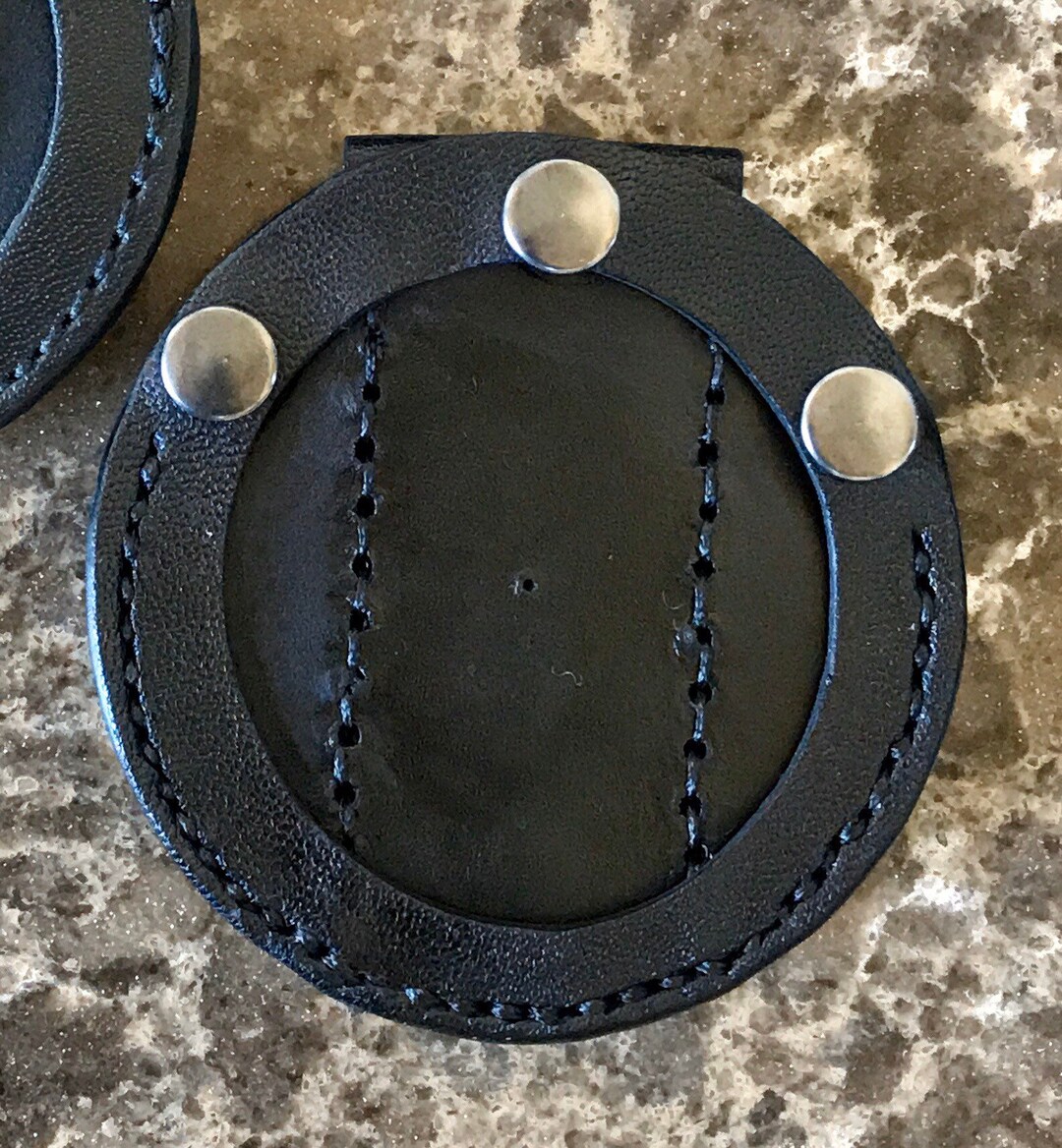 Leather Badge Holder - Etsy