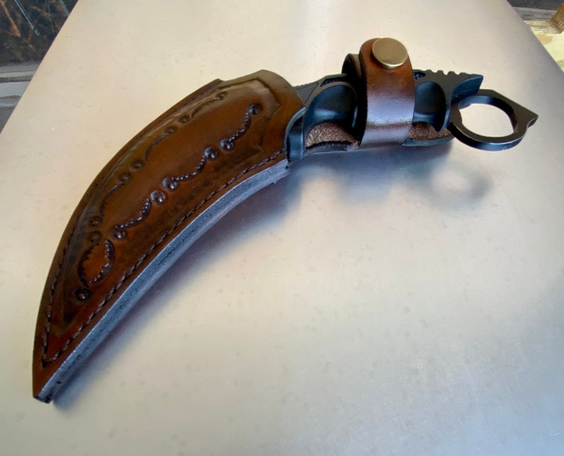 Leather Sheath for Karambit Style Knife. - Etsy