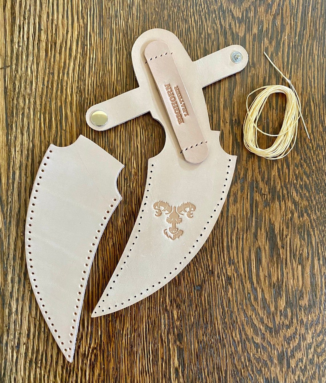 DIY Karambit Sheath. Veg Tanned Leather Build It Your Way Kit. | Etsy