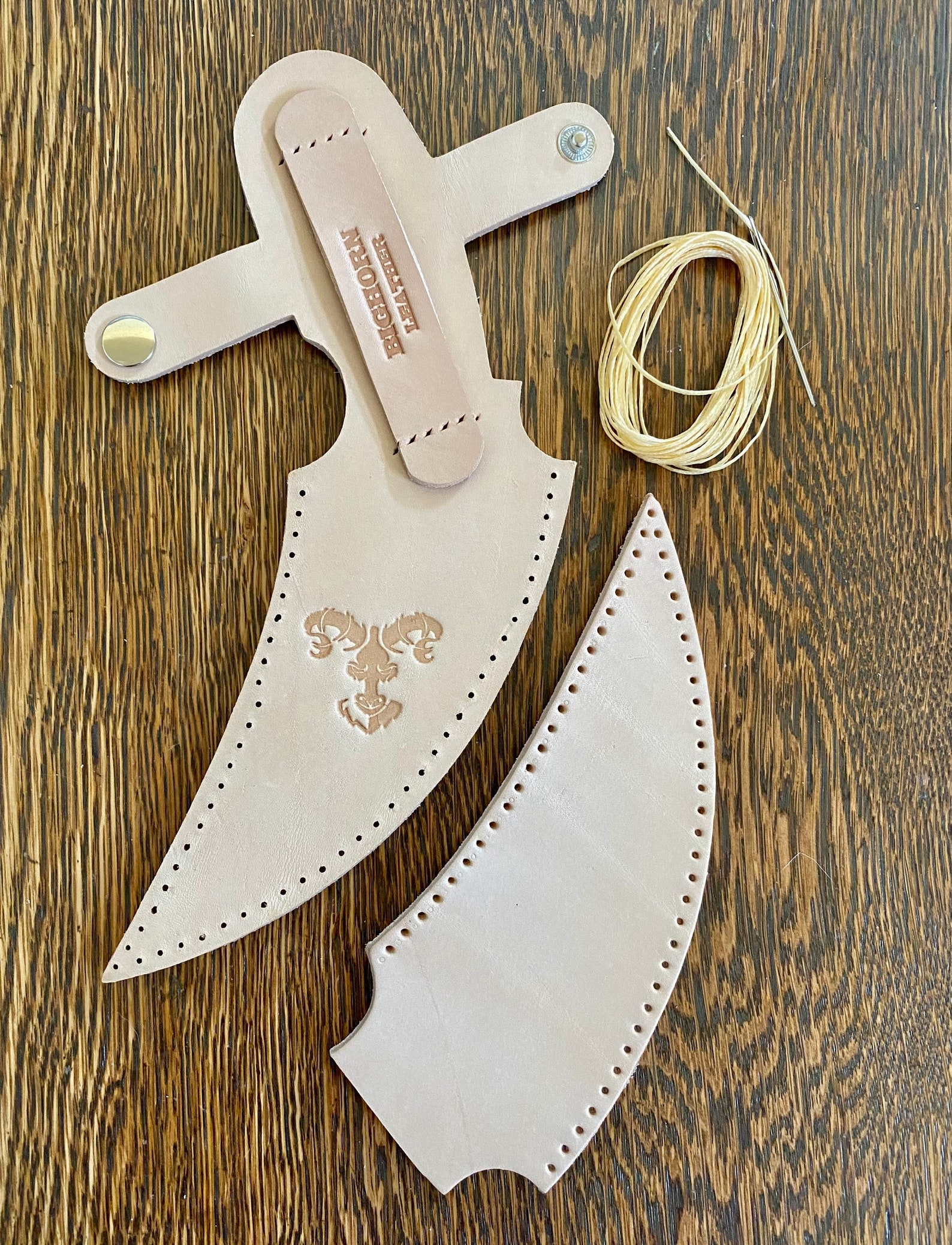 DIY Karambit Sheath. Veg Tanned Leather Build It Your Way Kit. - Etsy