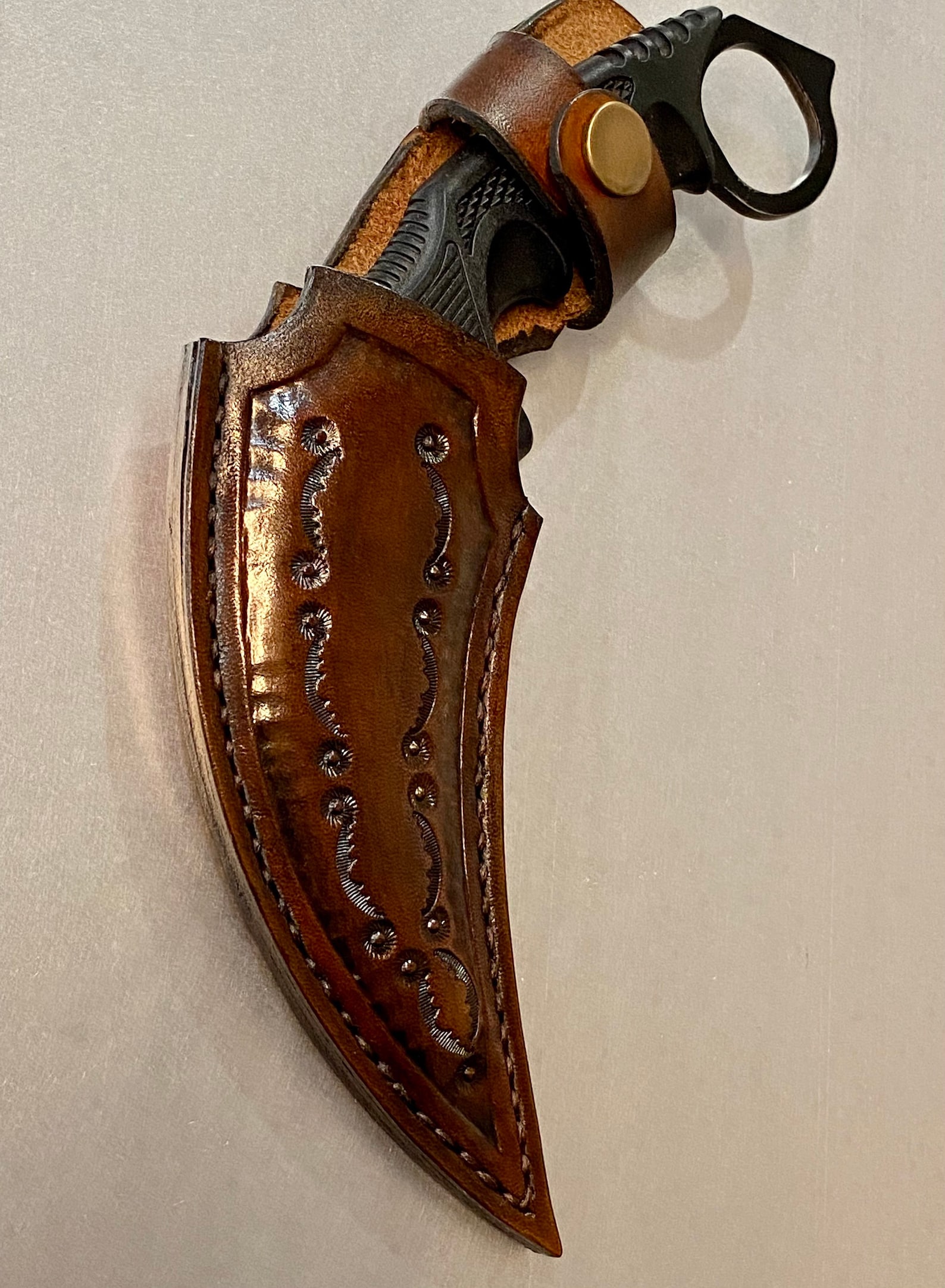 Leather Sheath for Karambit Style Knife. - Etsy