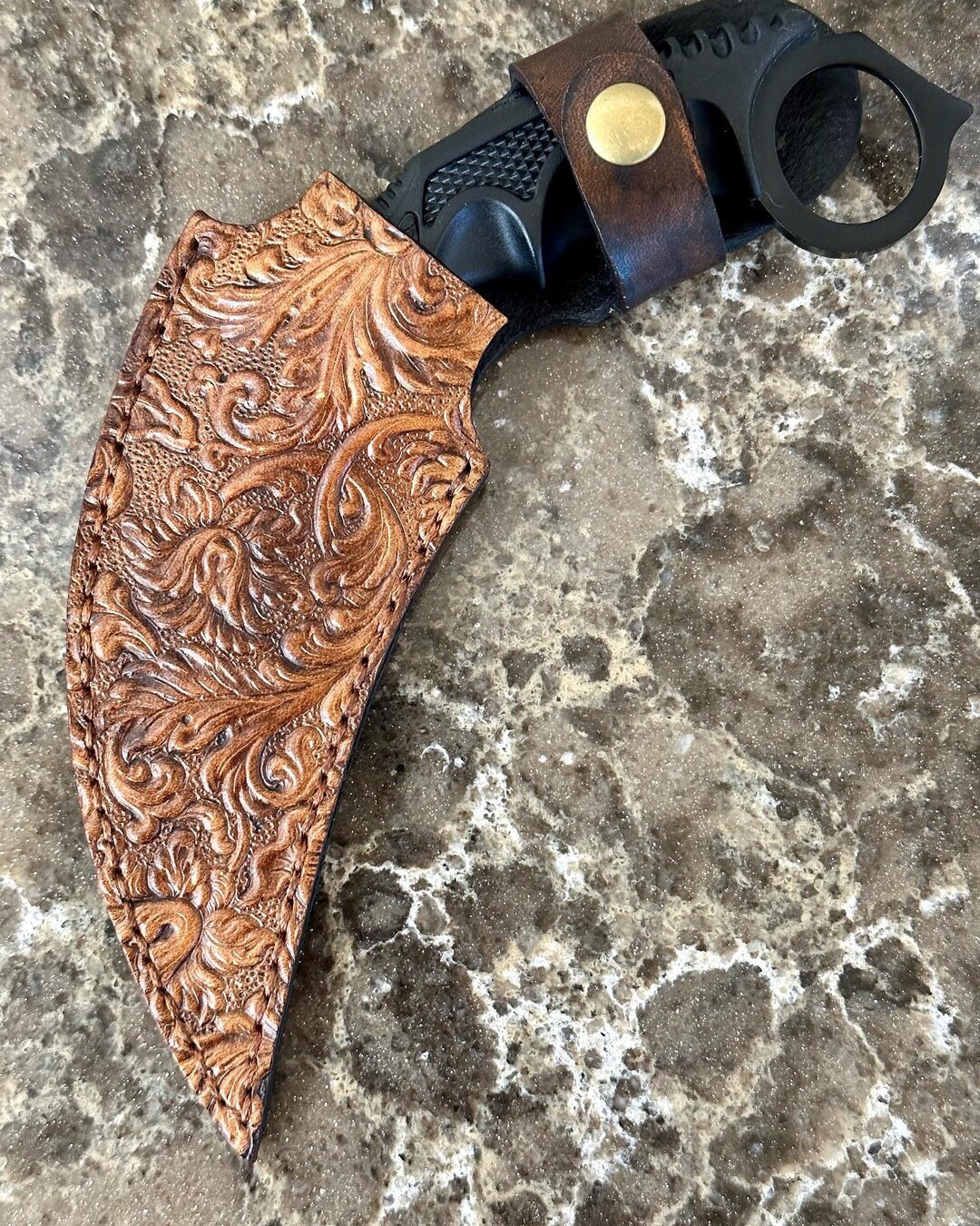 Leather Sheath for Karambit Style Knife. - Etsy