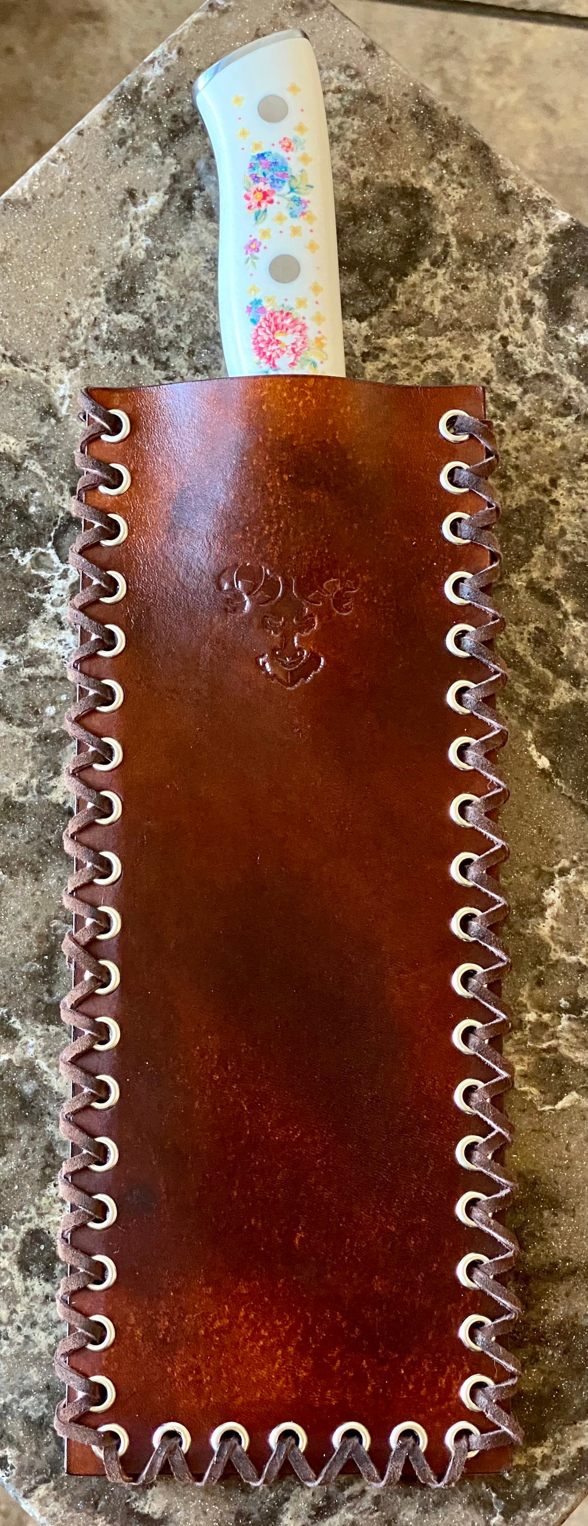 Large Chef Knife Sheath Hand Made With Full Grain Veg Tanned - Etsy
