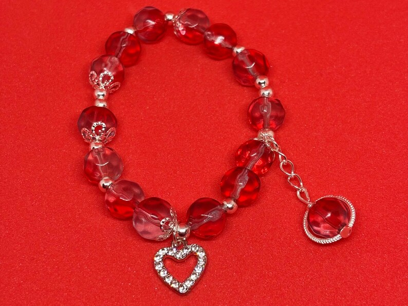 Love & Romance Glass Bead Bracelets - Etsy