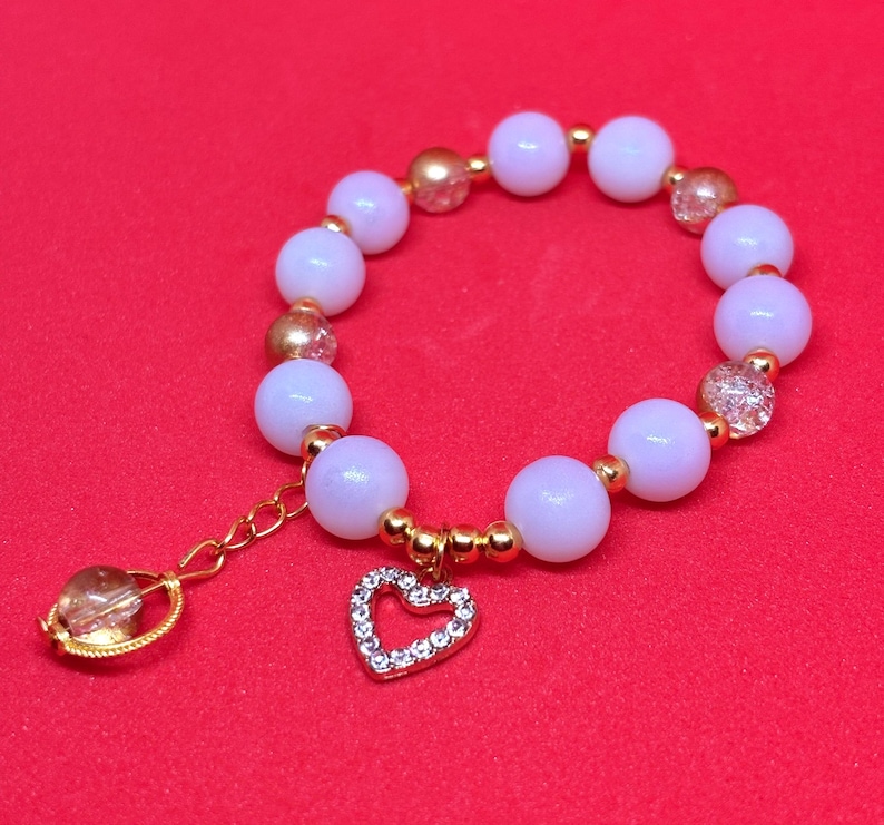 Love & Romance Glass Bead Bracelets - Etsy