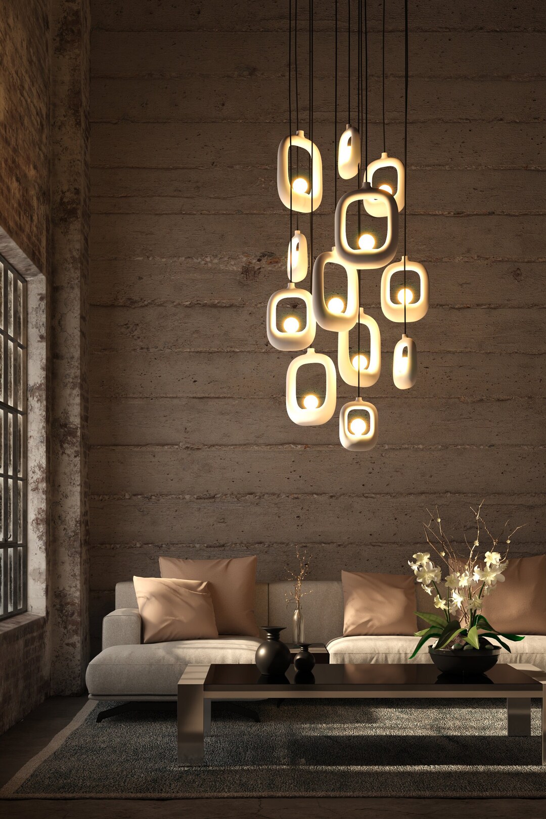 Home Decor Handmade Ceramic Pendant Light, Pendant Chandelier NAAYA ...