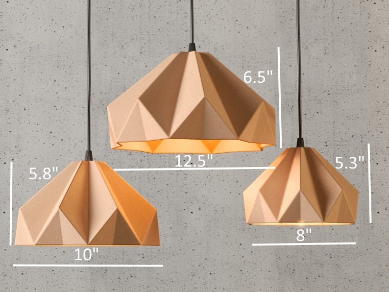 Handmade Ceramic Origami Pendant Light, Modern Ceiling Lamp -naaya ...