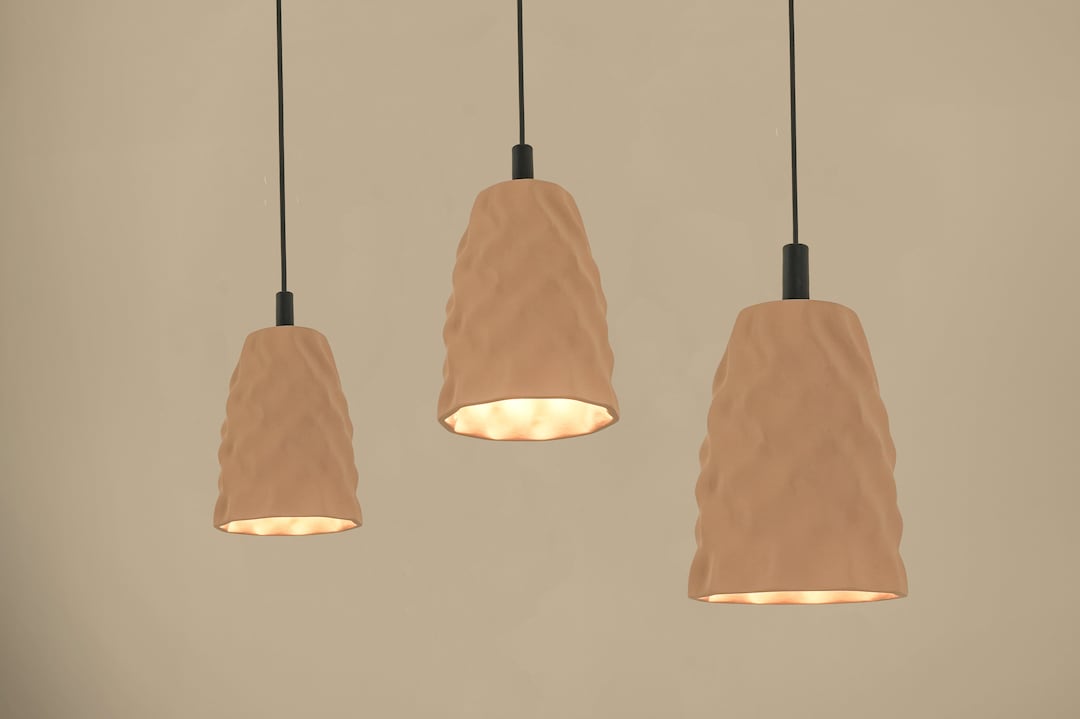 Ceramic Pendant Lights, Clay Light, NAAYA WAVELET, Lights for Kitchen ...