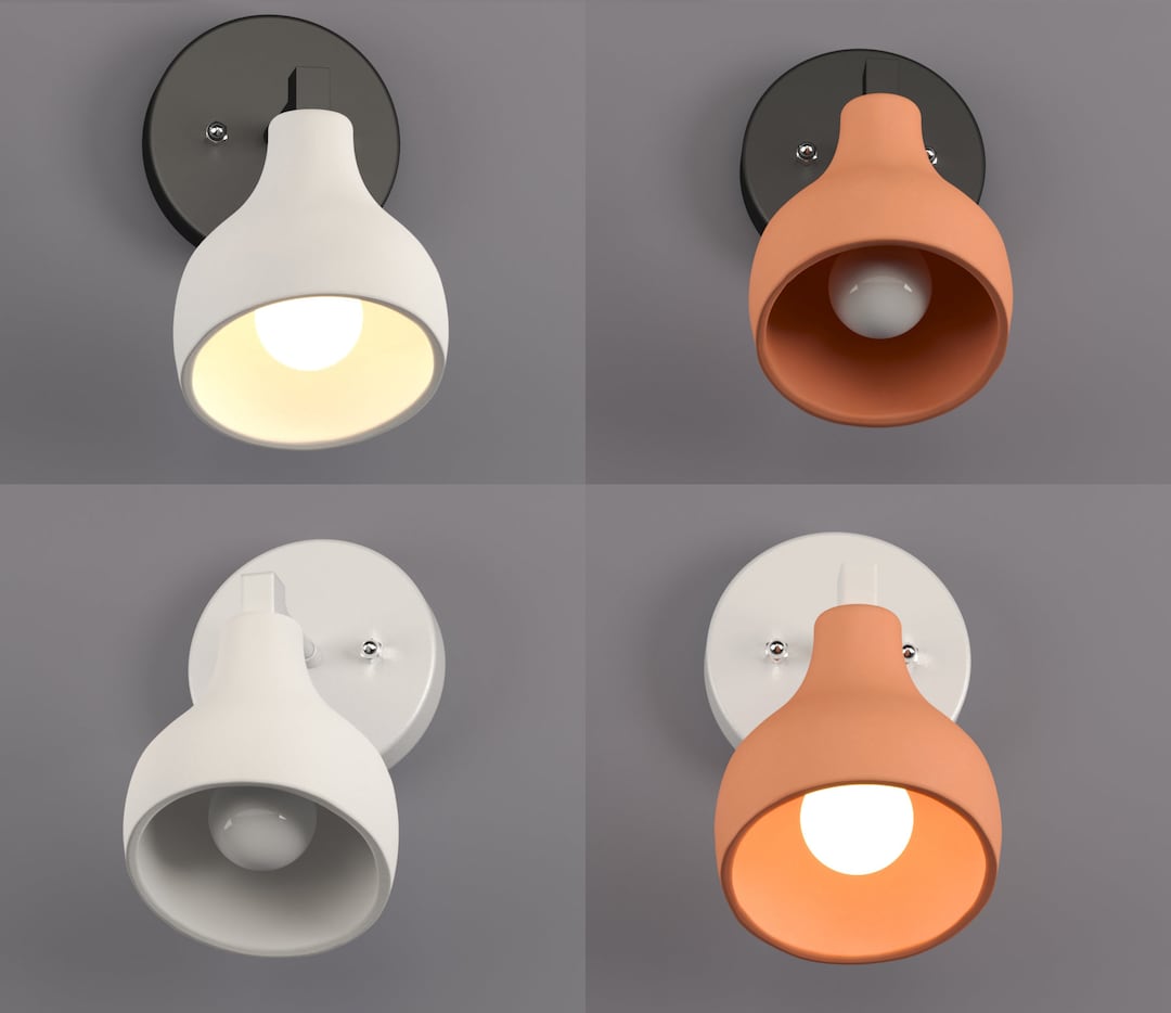 Ceramic Wall Sconce - Naaya CORAL BELL, Wall Lamp, Wall Lights - Modern ...
