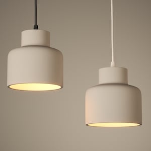 Ceramic Pendant Light, Small Clay Pendant Light, Naaya FLOW Ceiling ...