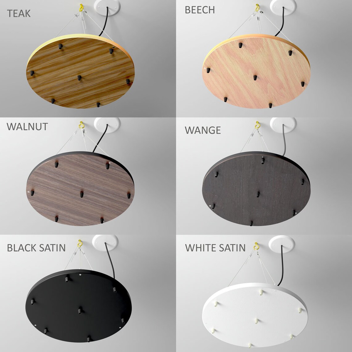 Wooden Canopy for Pendant Lights Chandeliers Multiport - Etsy