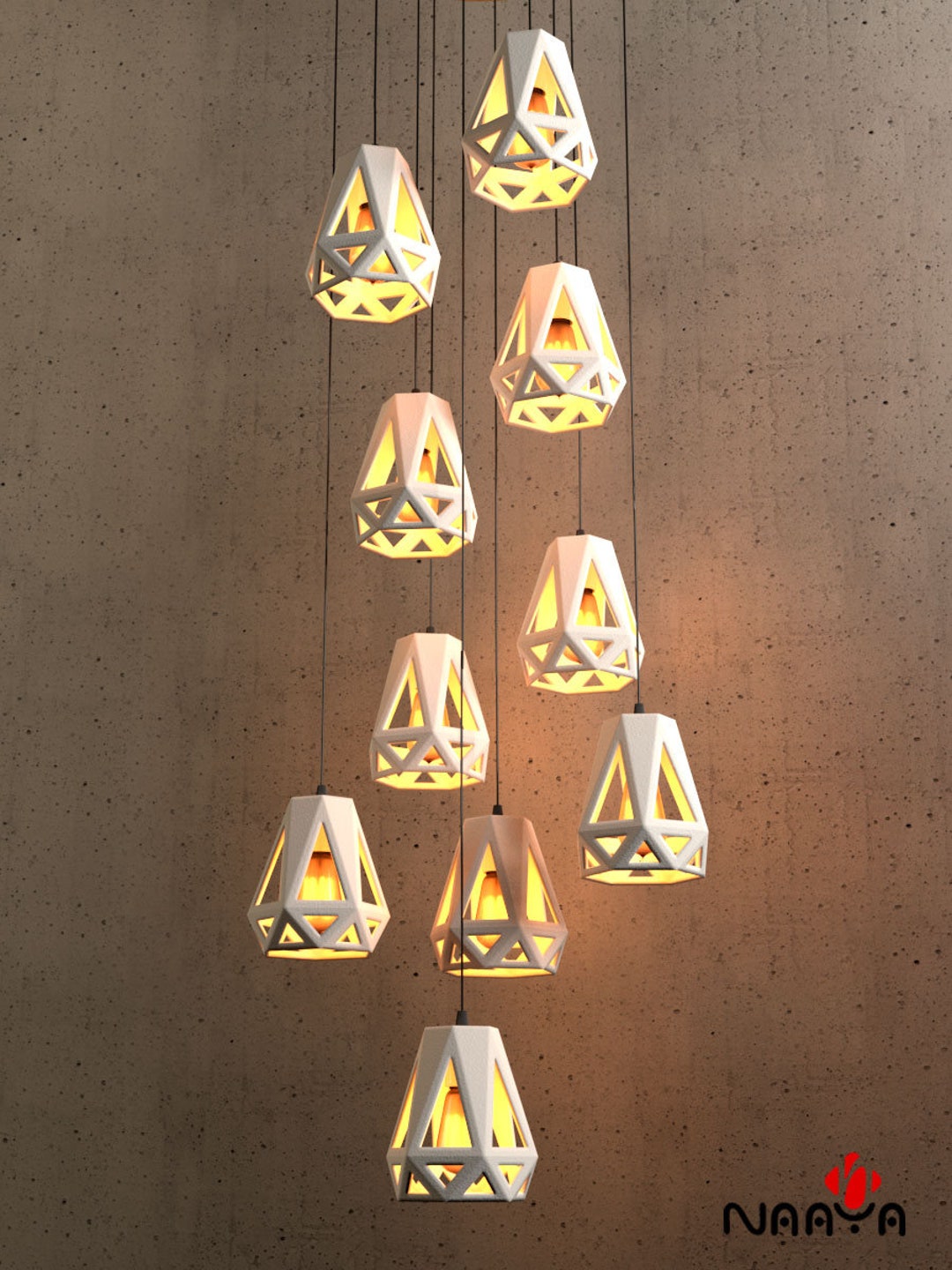 Chandelier Lighting, Plug in Pendant Light, NAAYA TRIAD, Pendant Lights ...
