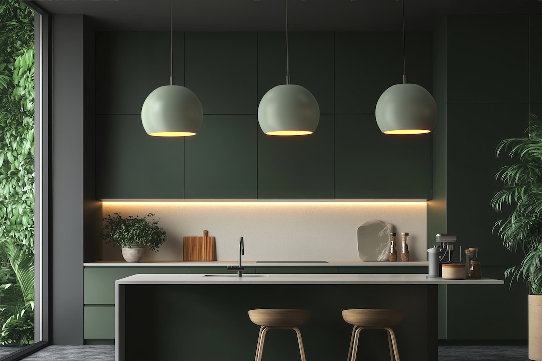 Pendant Light, Globe Minimalist Ceramic Colorful Kitchen Island ...