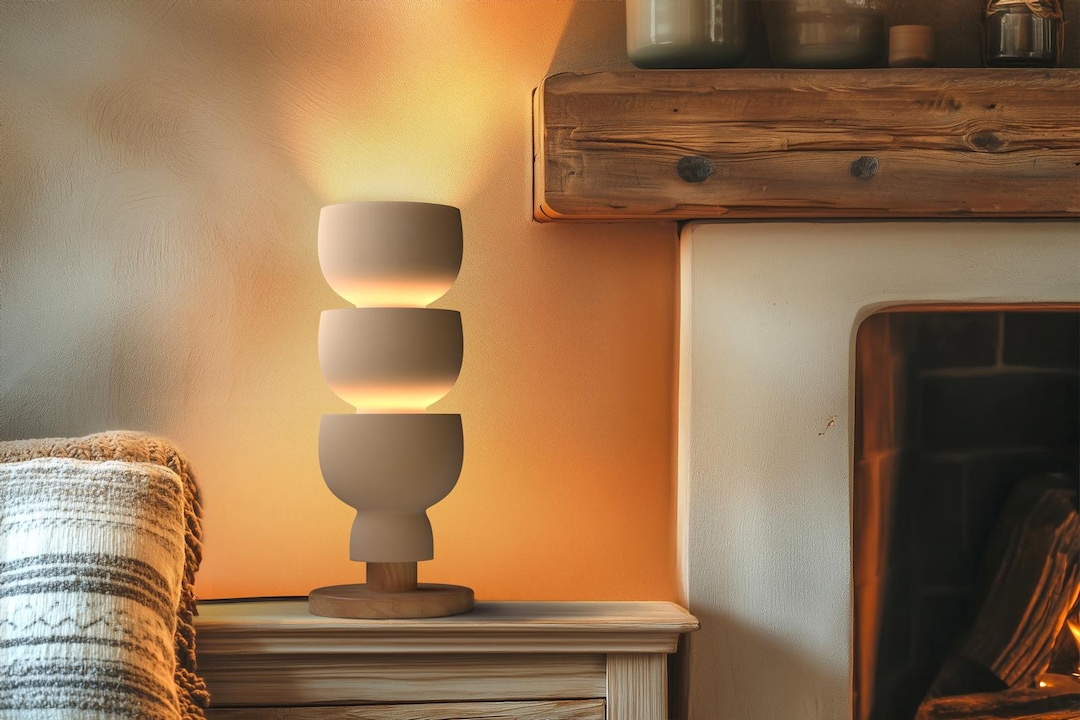 Statement Table Lamps Naaya STACKED for Ambient Lighting, Decor Table ...