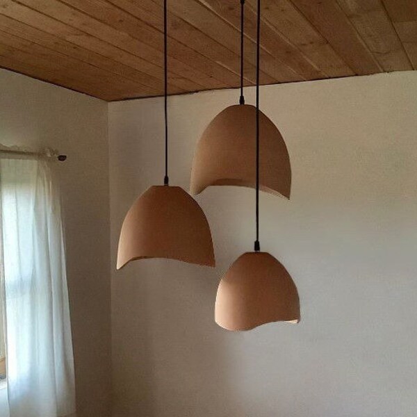 Clay Pendant Light - Etsy