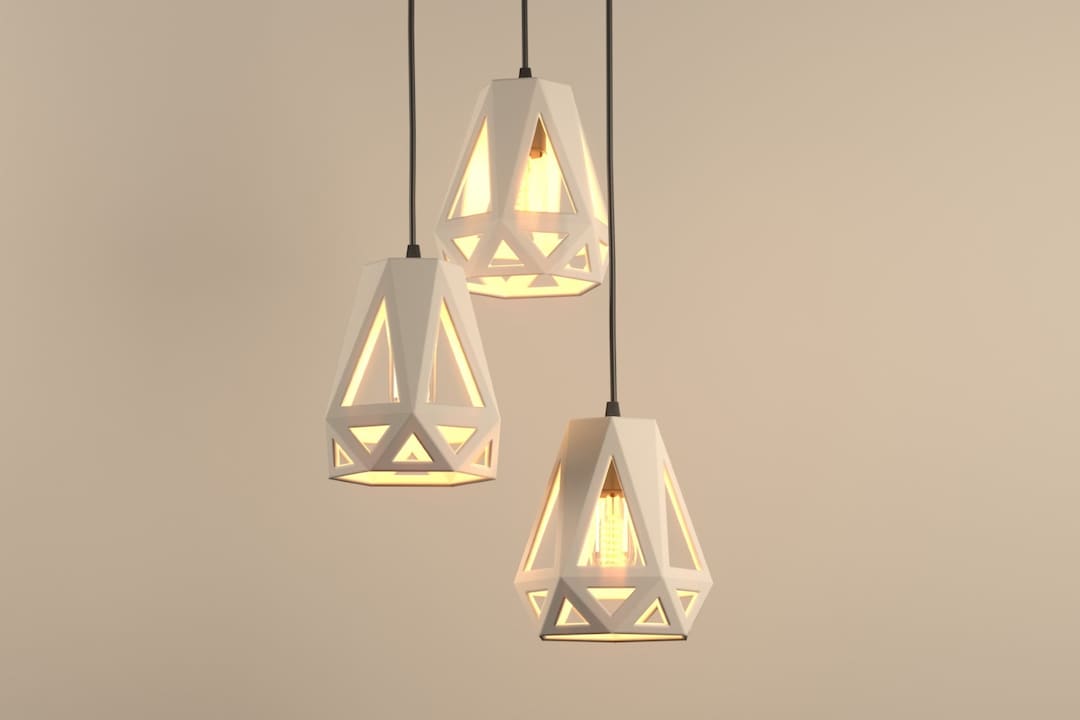 Ceramic Chandelier, Small Pendant Light, Dining Room Light Fixture ...