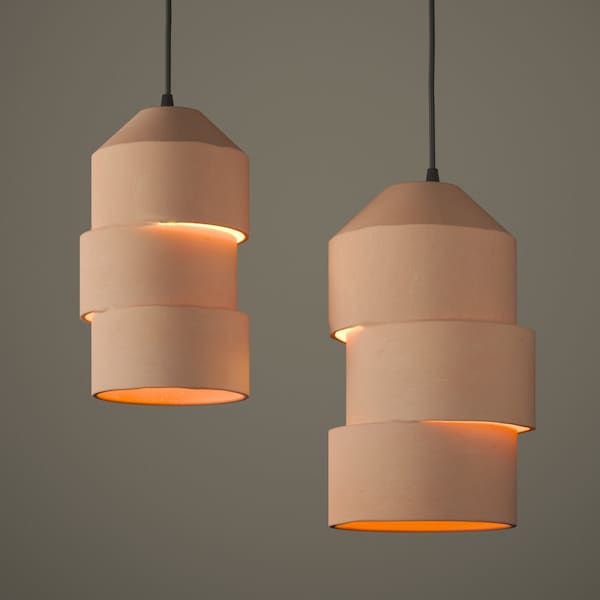 Ceramic Light Fixture - Etsy