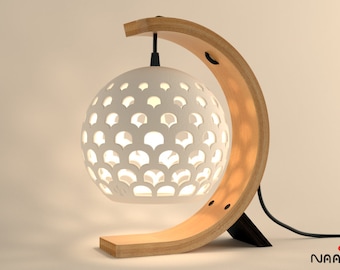 Ceramic Moon Lamp - Etsy