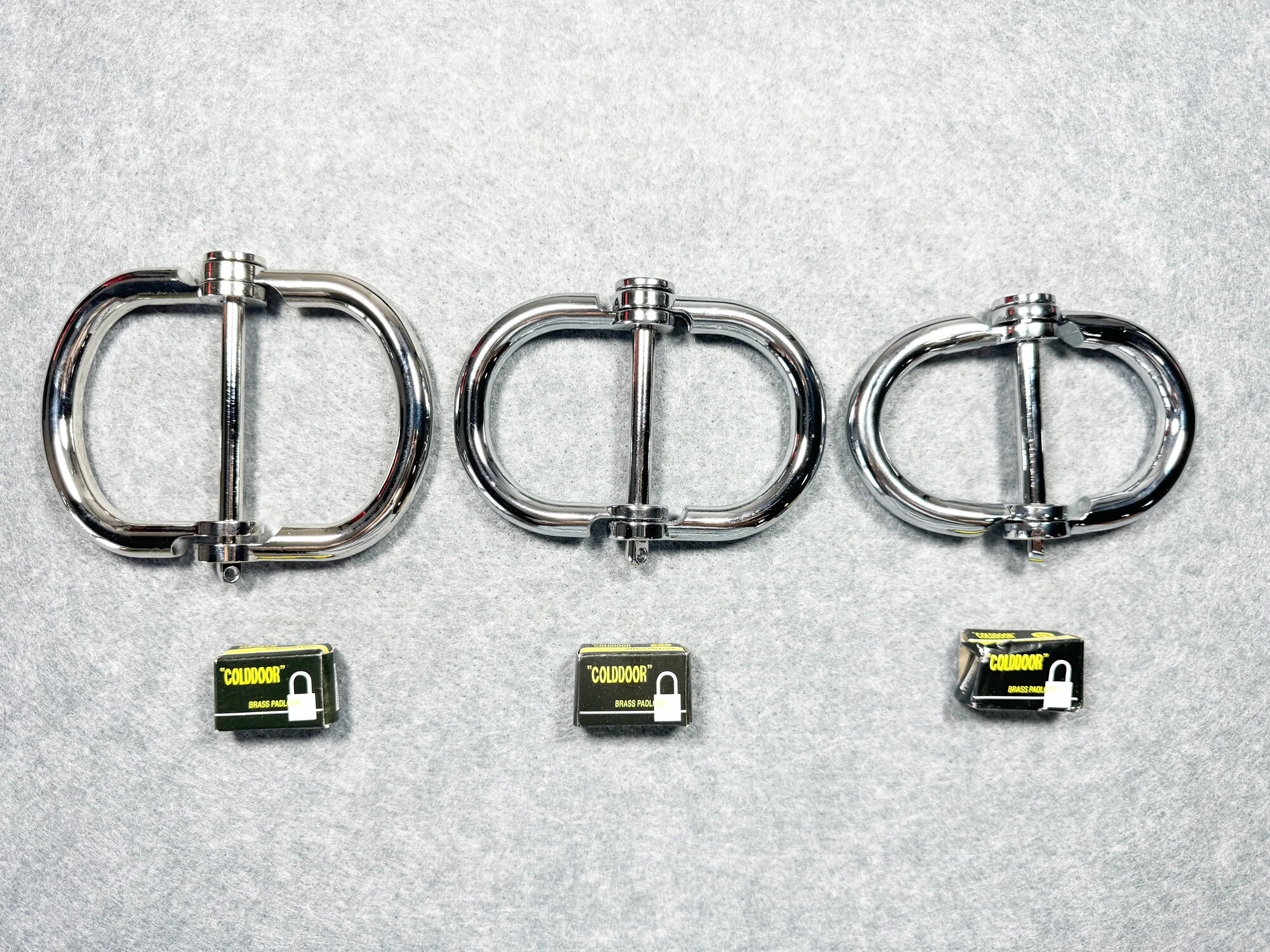3 Sizes Alloy Leg Cuffs Handcuffs, Restraints Cuffs Ankle Restraints ...