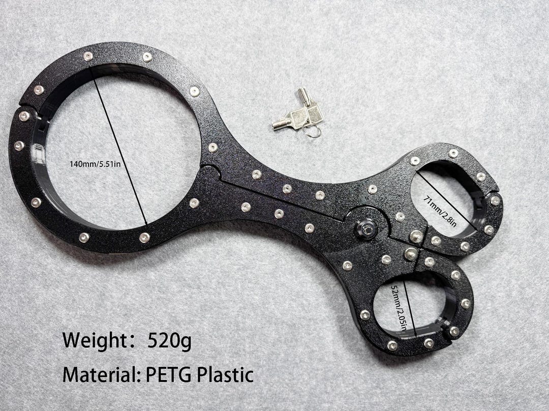 3D Print PTEG Plastic Fiddle Collar Handcuff - Self/padlocking - Etsy