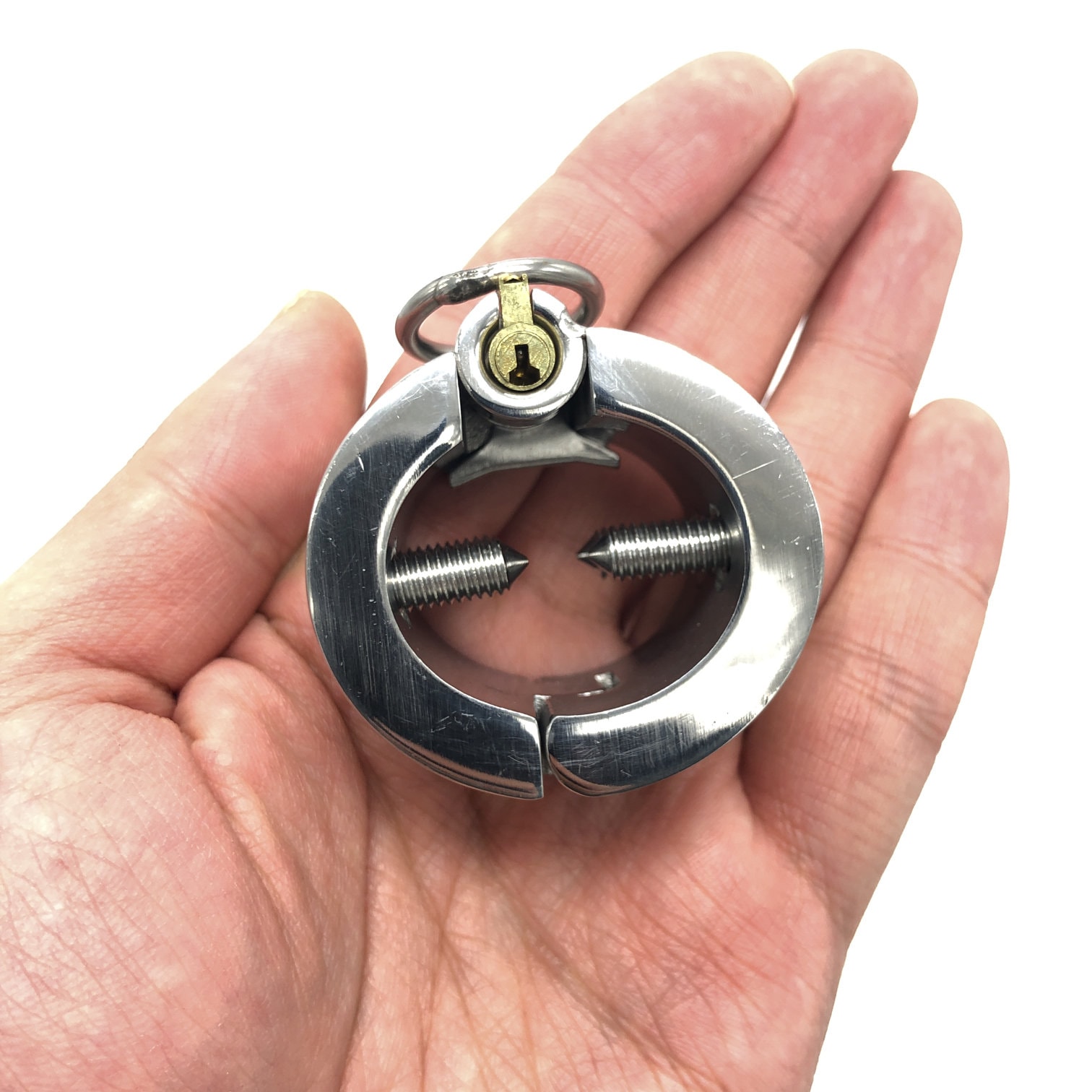 Stainless Steel Chastity Cage Piercing Chamber Ball Stretcher Etsy Australia
