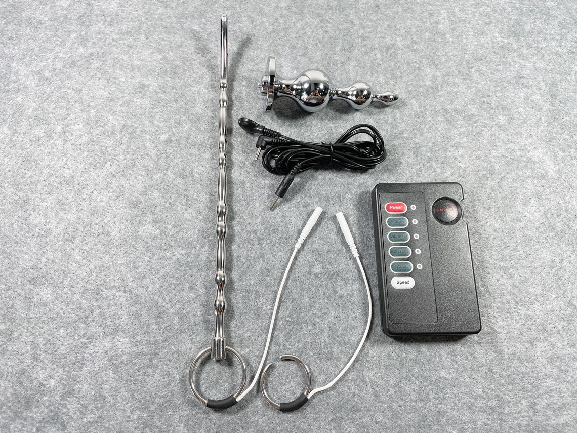 Electric Shock E Stim Kit Penis Super 24cm Urethral Catheter - Etsy