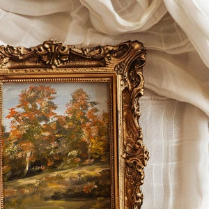 Falll Autumn Landscape Print From Original Oil Painting Forest Oak Tree ...