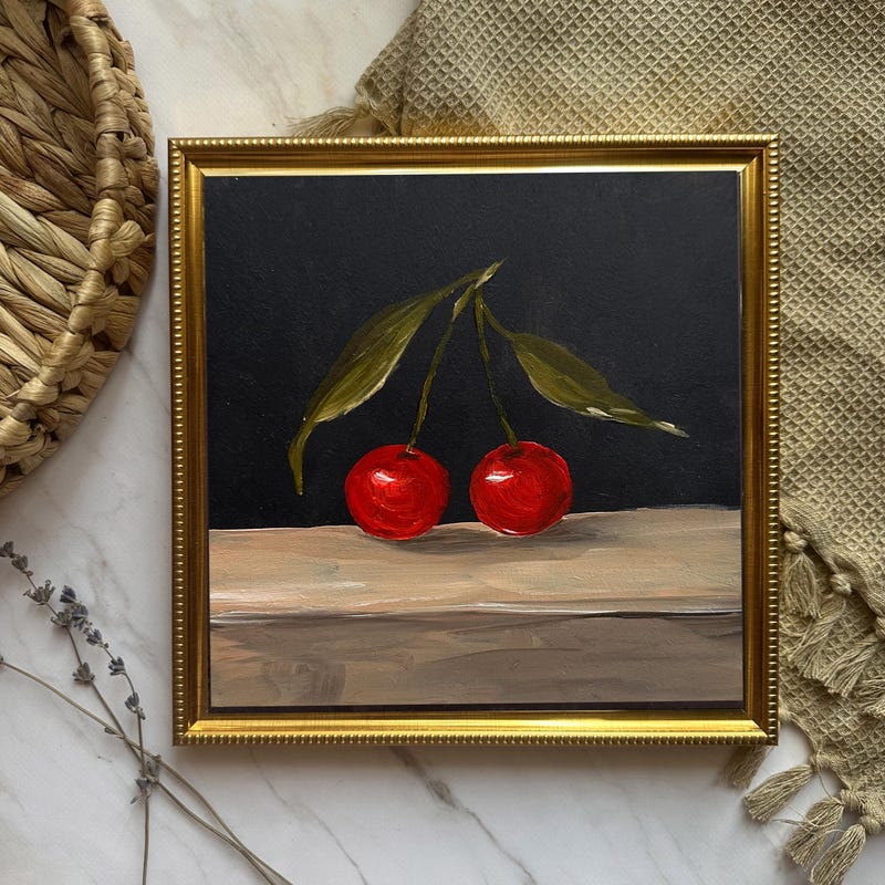 Cherry Painting - Etsy