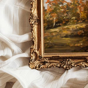 Falll Autumn Landscape Print From Original Oil Painting Forest Oak Tree ...