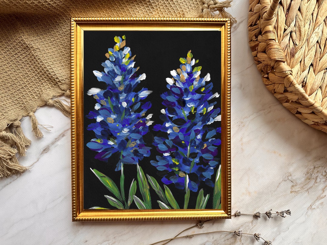 Bluebonnet Painting Art PRINT Texas Painting Oil Original Art ...
